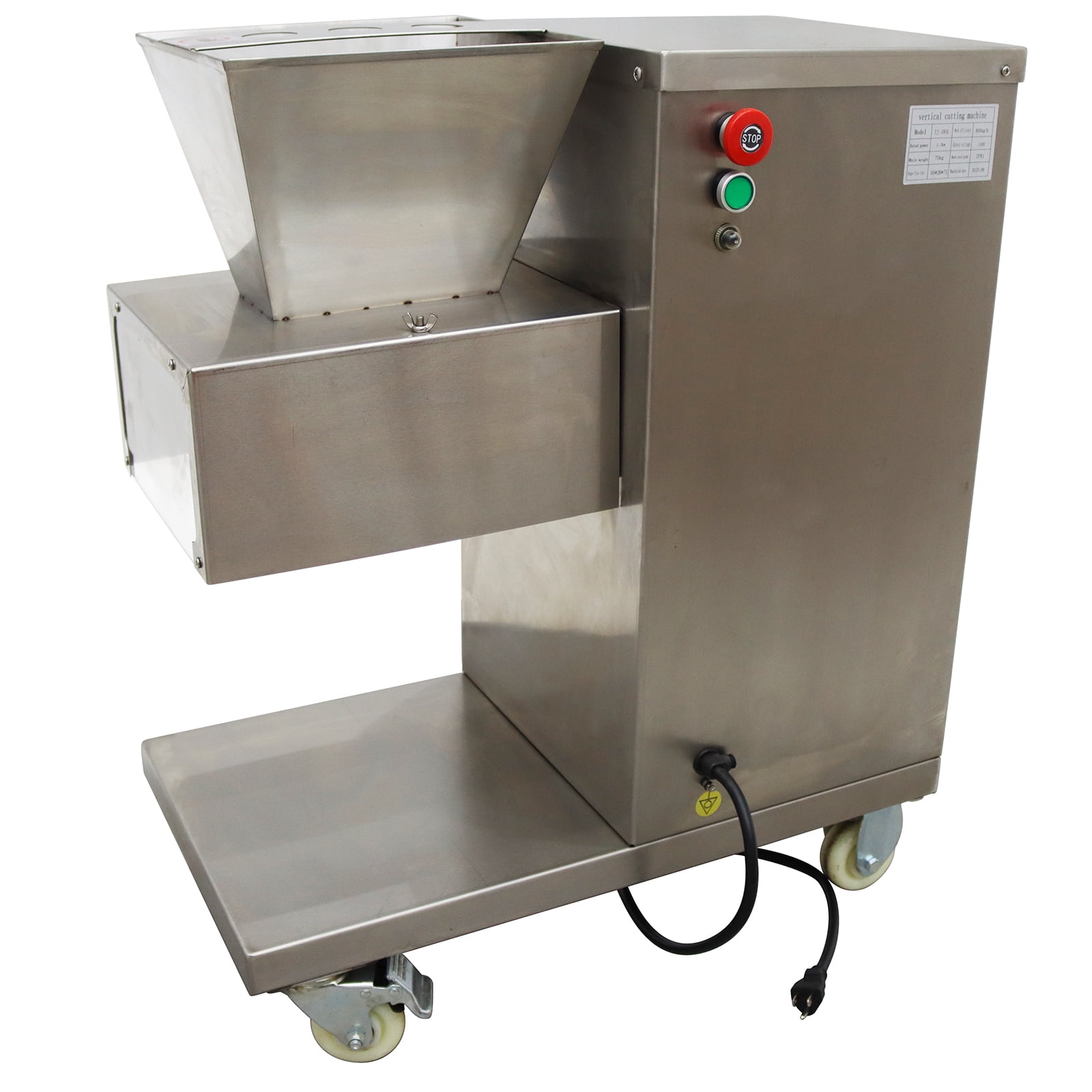 TJ-180L Commercial Vertical Meat Cutter Slicer Shredder with 2MM Blade ...