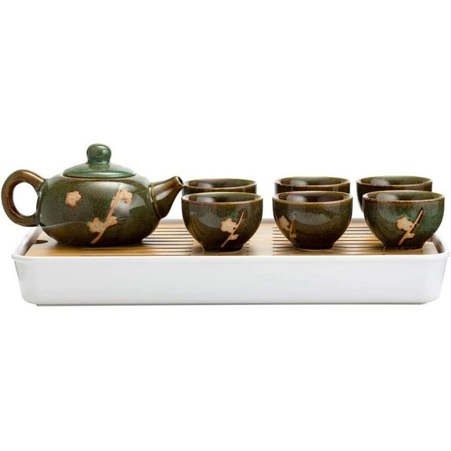 Free Shipping! TJ Global Chinese/Japanese Ceramic Tea Set, 100% ...