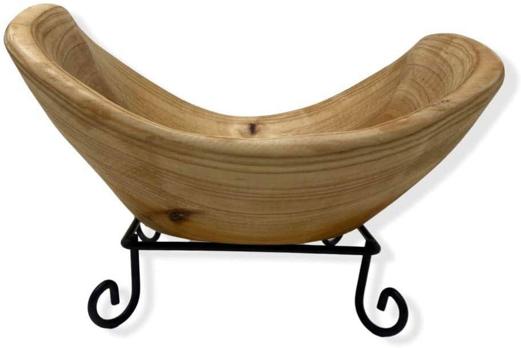 TJ Global Handmade Wood Bowl Rectangular shape Handcarved Natural Root ...