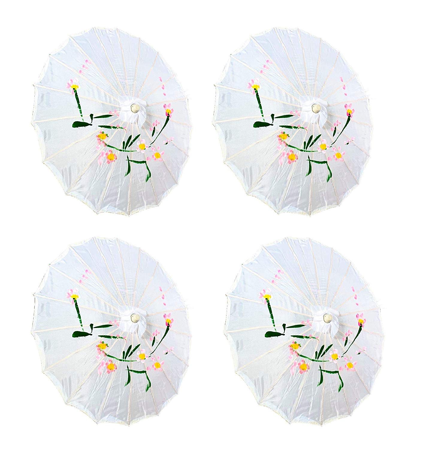 TJ Global PACK OF 4 Japanese Chinese Kids Size 22" Umbrella Parasol For Wedding Parties ...