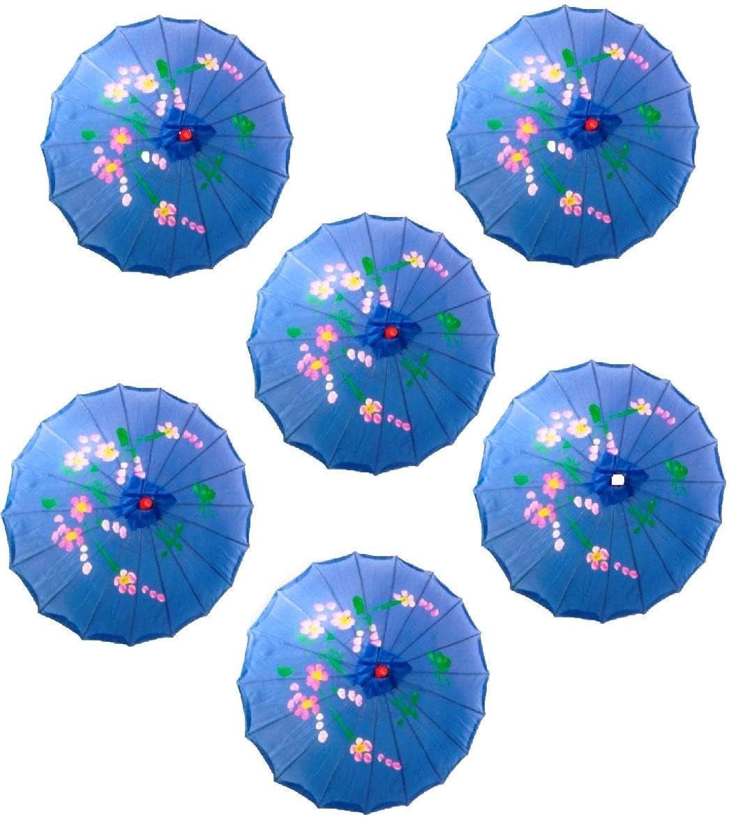 TJ Global PACK OF 6 Japanese Chinese 33" Umbrella Parasol For Wedding ...