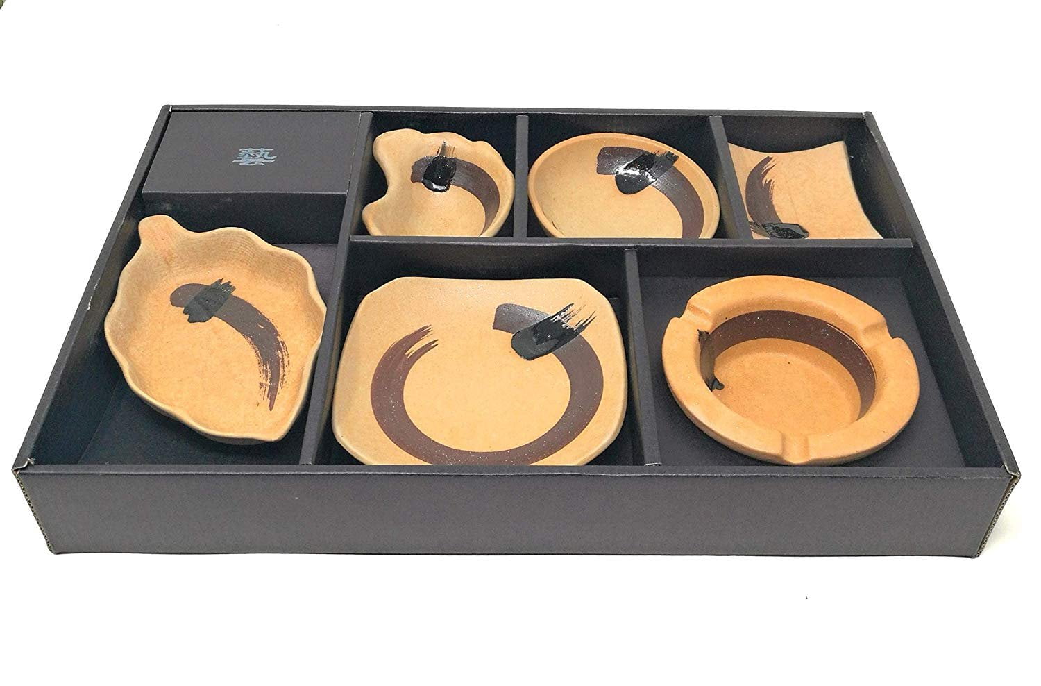 TJ Global Set of 6 Small Japanese Pottery Ceramic Dishes for Dips ...