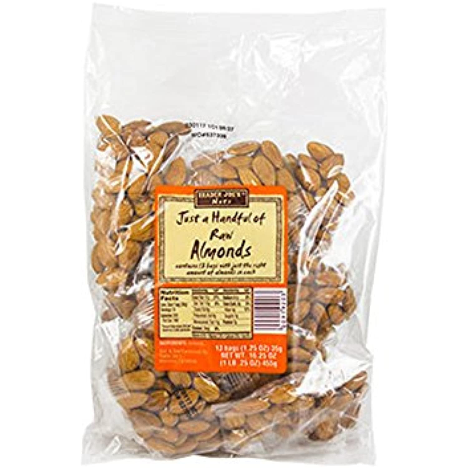 TJ Just A Handful Of Raw Almonds 13 Individual Bags - Walmart.com