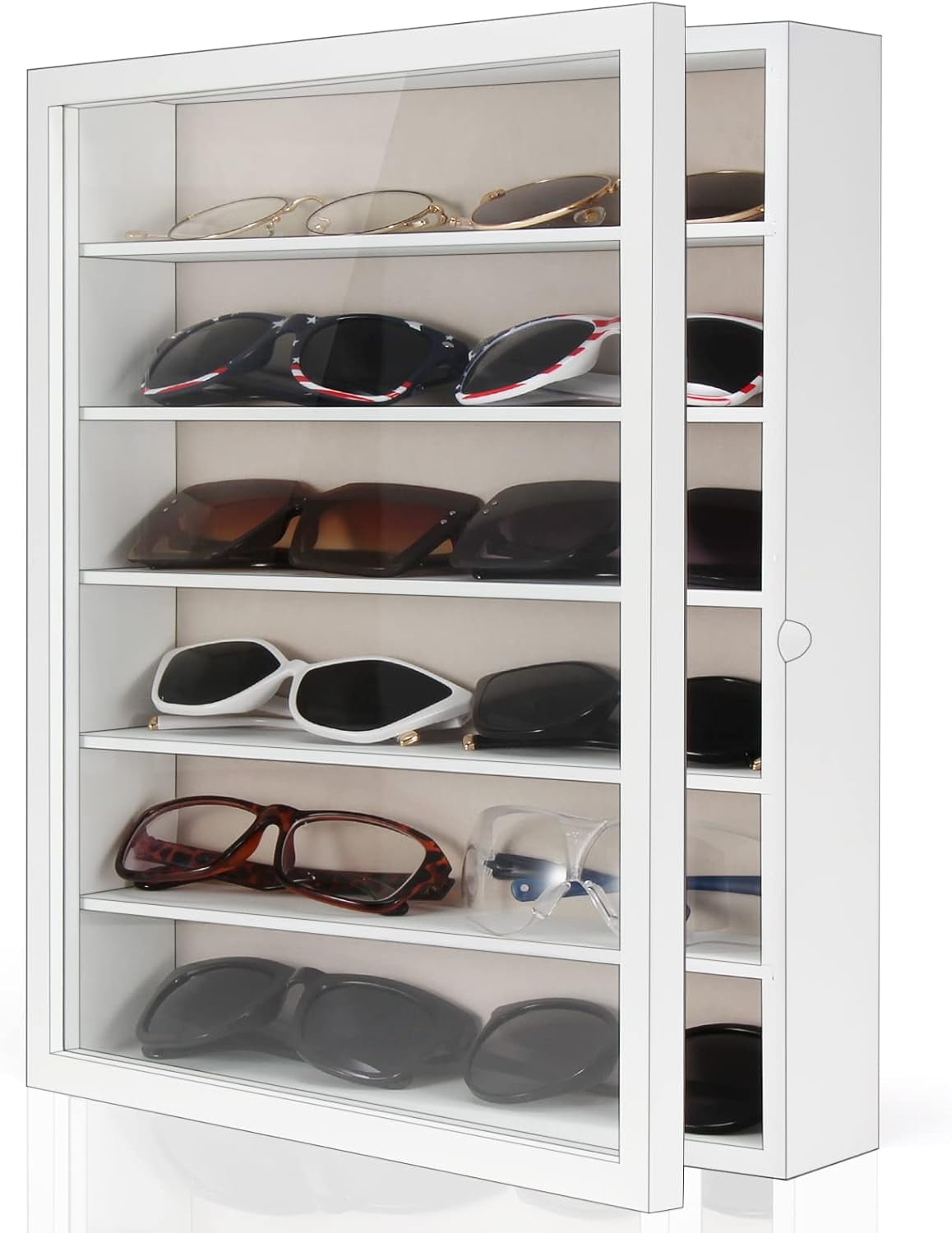 TJ.MOREE Sunglasses Organizer Storage Wall Mounted: 13 x 15.6 inches ...