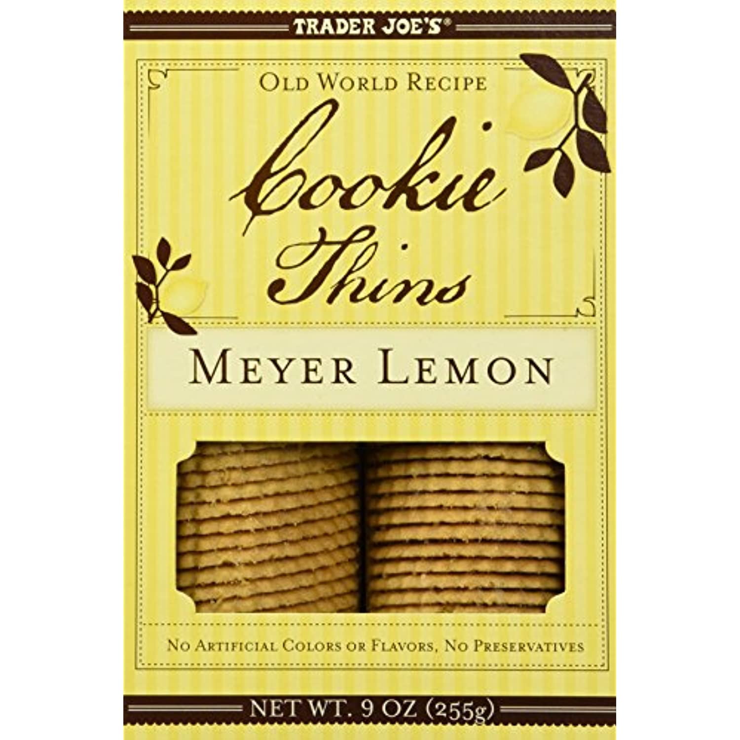 TJ Meyer Lemon Cookie Thins 9Oz(255G) - Walmart.com