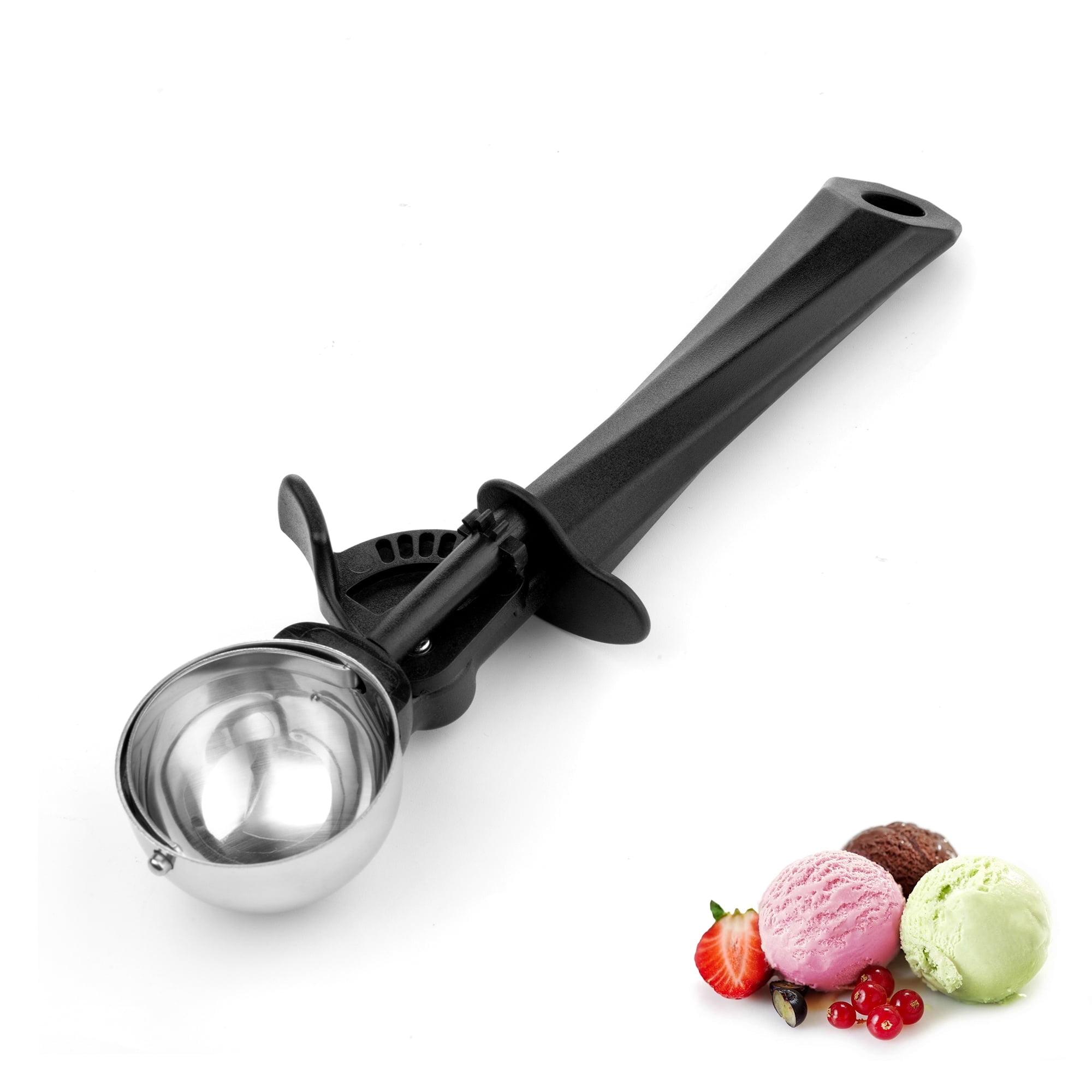 TJ POP Ice Cream Scoop with Trigger, 2.7 tbsp Large Cookie Scoop for ...
