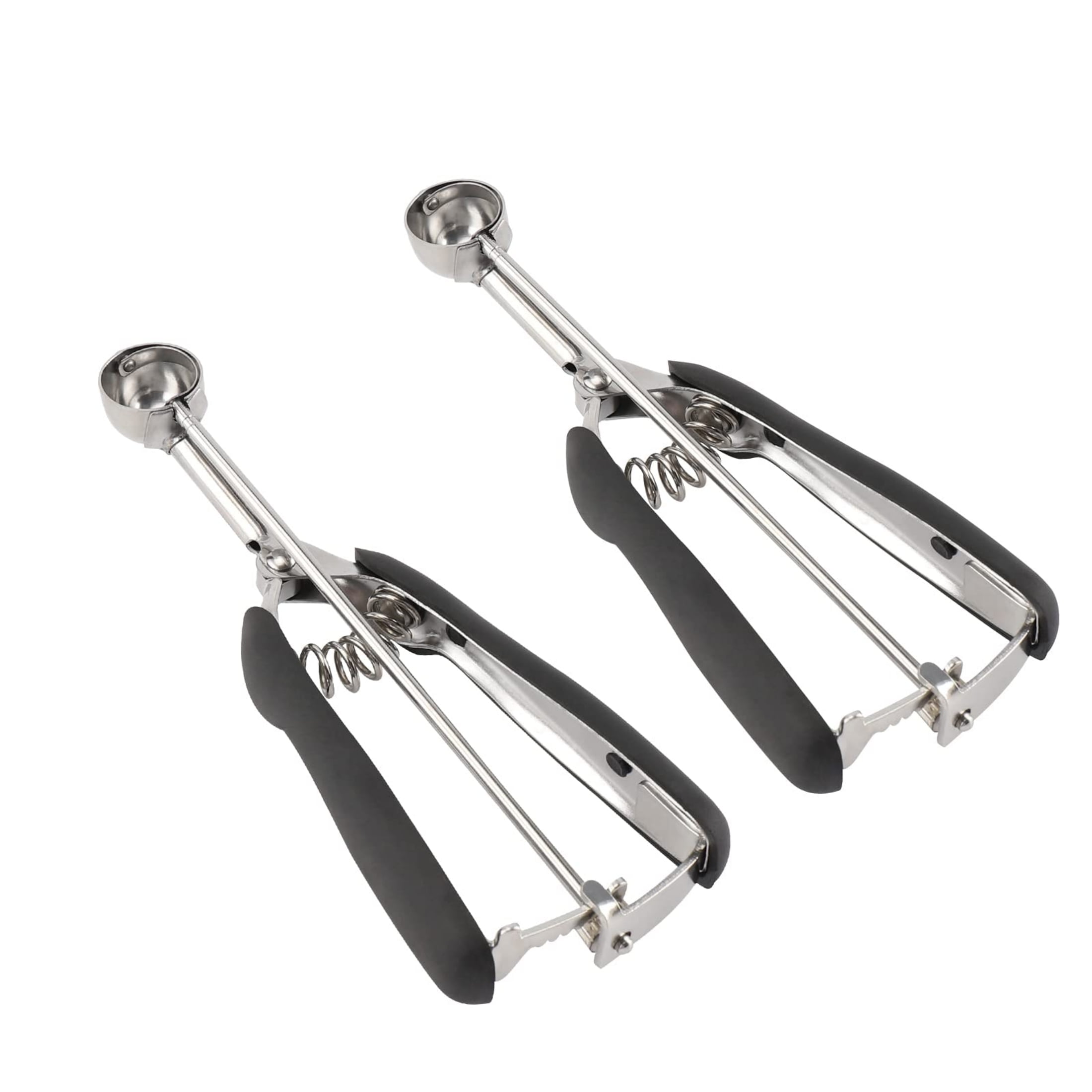 TJ POP, New 2-PC Stainless Steel Scoops, 1&2Tsp, C.Q.P. Handle, Ice ...