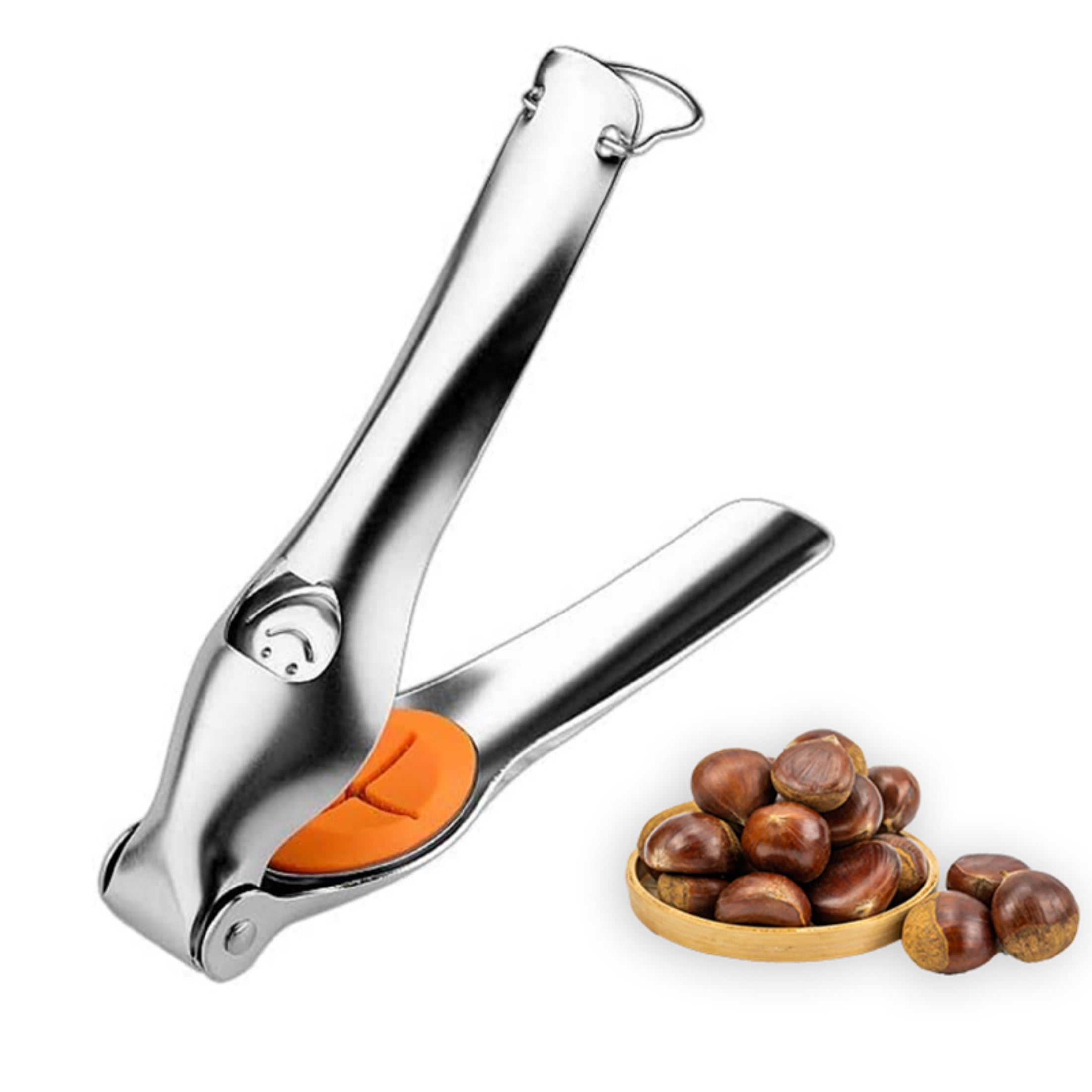 TJ POP Stainless Steel Chestnut Cutter，Walnut Nut Cracker - Walmart.com
