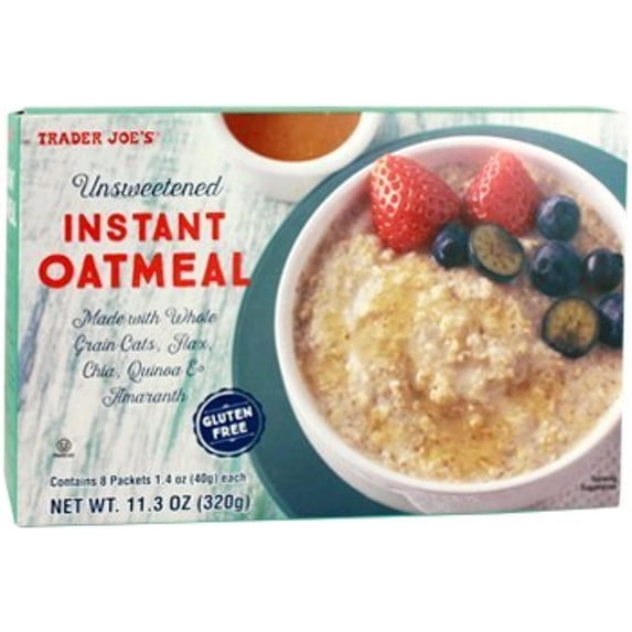 Trader Joe's, Unsweetened Instant Oats, 11.3 Oz, 2 Boxes - Walmart.com