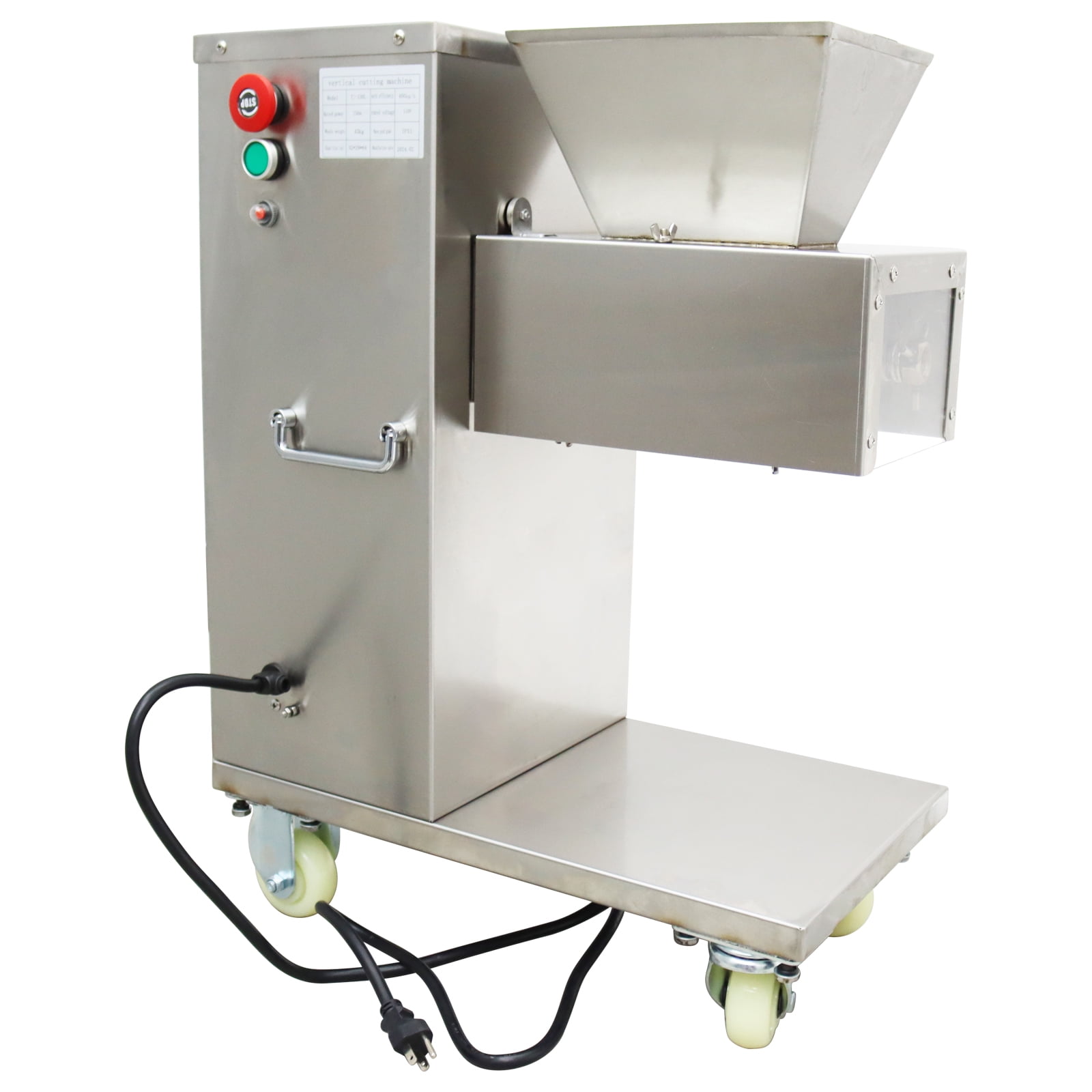 TJ130L Commercial Meat Slicer with 7.5mm Blade Electric Stainless Steel ...