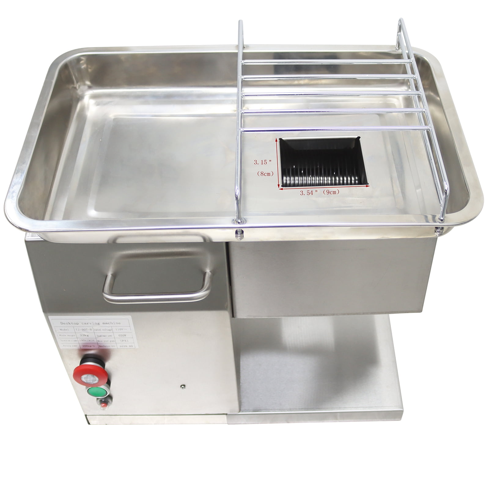 TJ90T-B Stainless Steel Meat Cutter Meat Slicer Machine Electric Meat ...