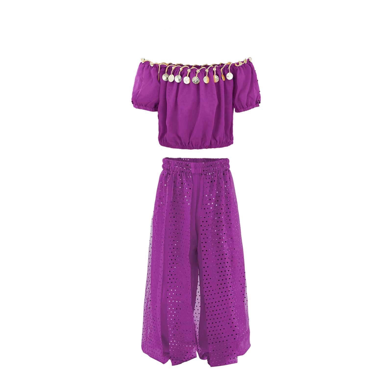 TJAZFJPA Newborn Girl Photoshoot Outfits Purple Kids Girls Dance ...