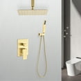 Tjcgdty 10 Inch Shower Head Bathroom Luxury Rain Mixer Shower Complete