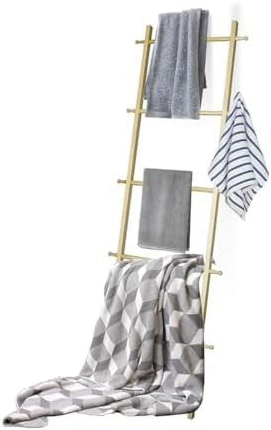 TJCGDTY 5 Tier Ladder Industrial Ladder 5 Tier Bookshelf Rustic Ladder ...