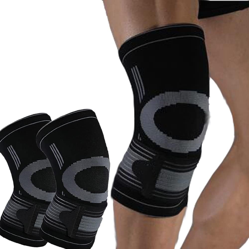 TJJXC 2Pcs Knee Bandage Compression Pad for Arthritis Joint Pain ...