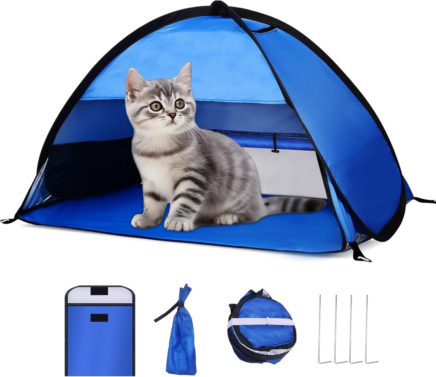 TJOUL Pop Up Dog Beach Tent,Mini Head Tent,can be Fixed Small Dog Beach ...