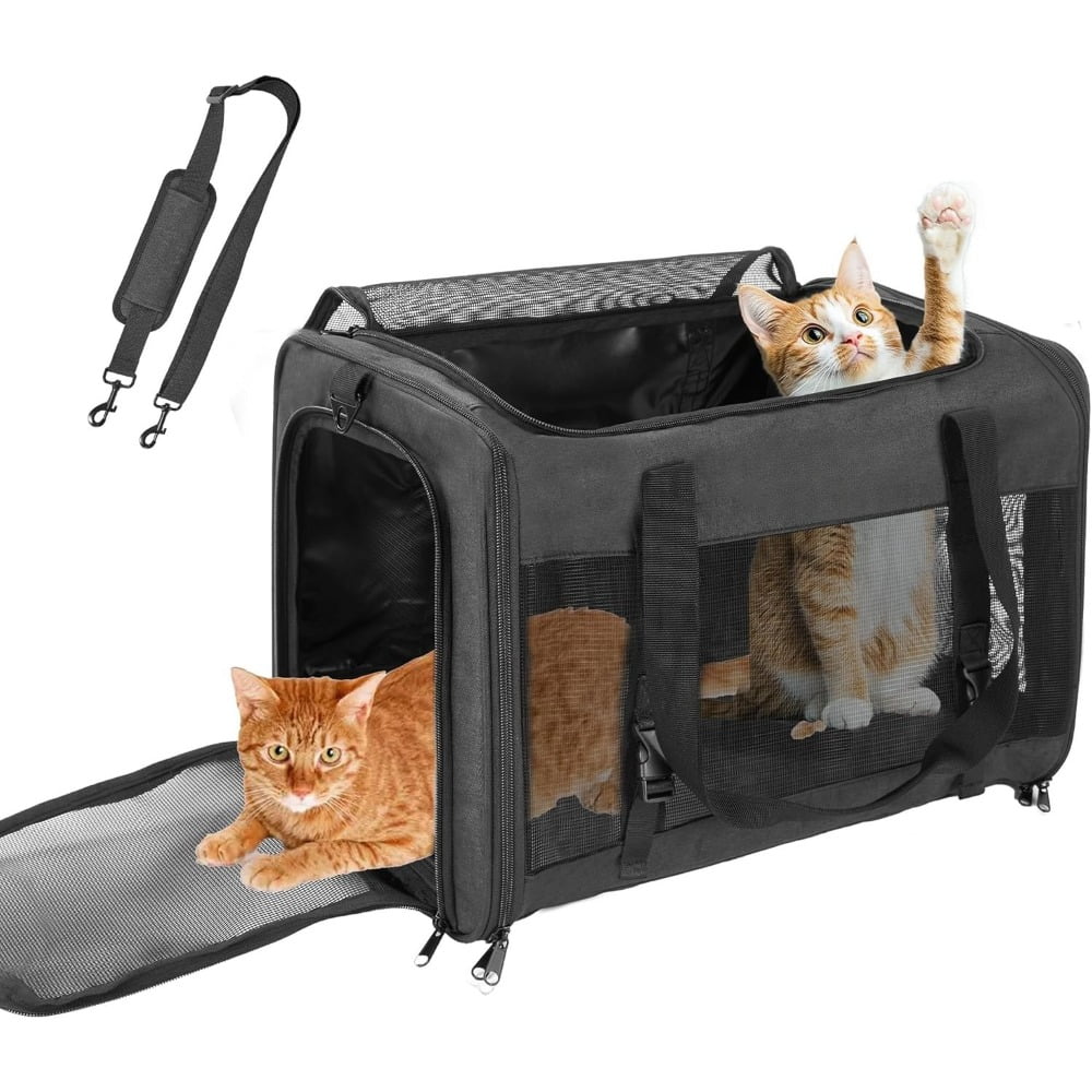 TJOUL TSA Pet Carrier Airline Approved for Small Cats and Puppy, Cat ...