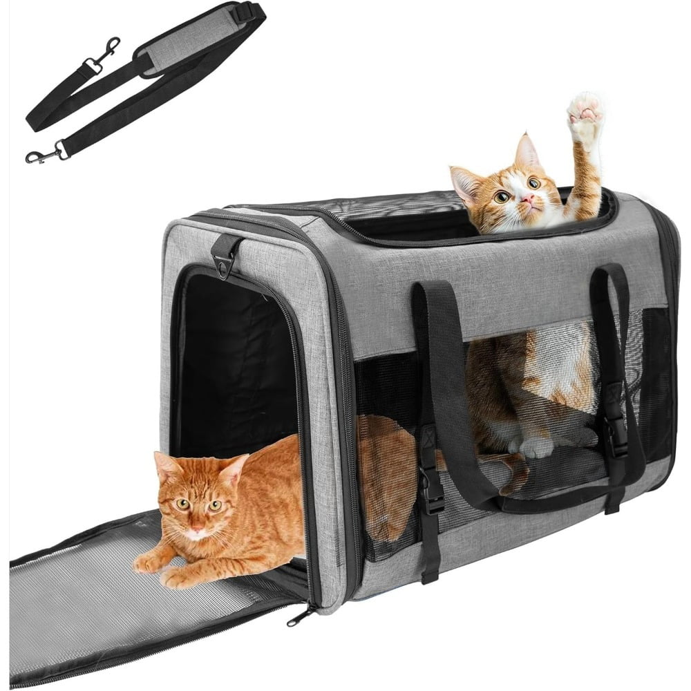 TJOUL TSA Pet Carrier Airline Approved for Small Cats and Puppy, Cat ...