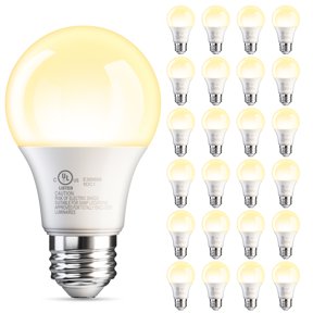 6 Pack A19 LED Light Bulbs 60W Equivalent, UL Listed, Dimmable, 5000K ...