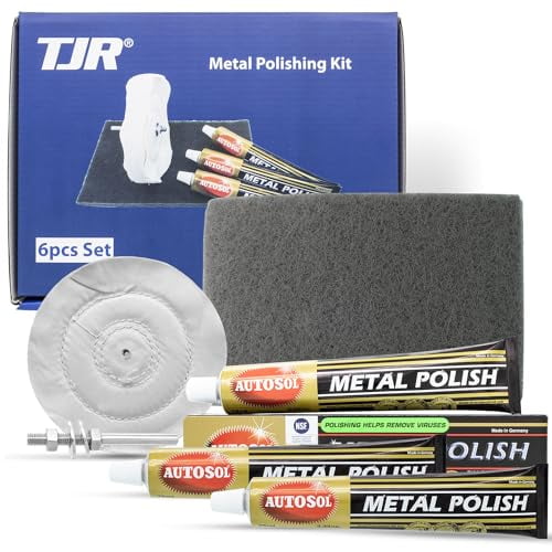 TJR® Polishing Kit – 3-Piece Polishing Paste with Abrasive Scuffing Pad ...