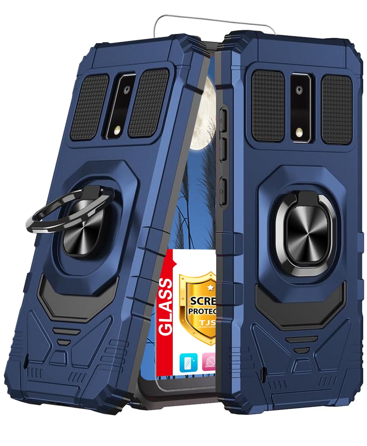 TJS for BLU View 4 (B135DL) Phone Case, with Tempered Glass Screen ...