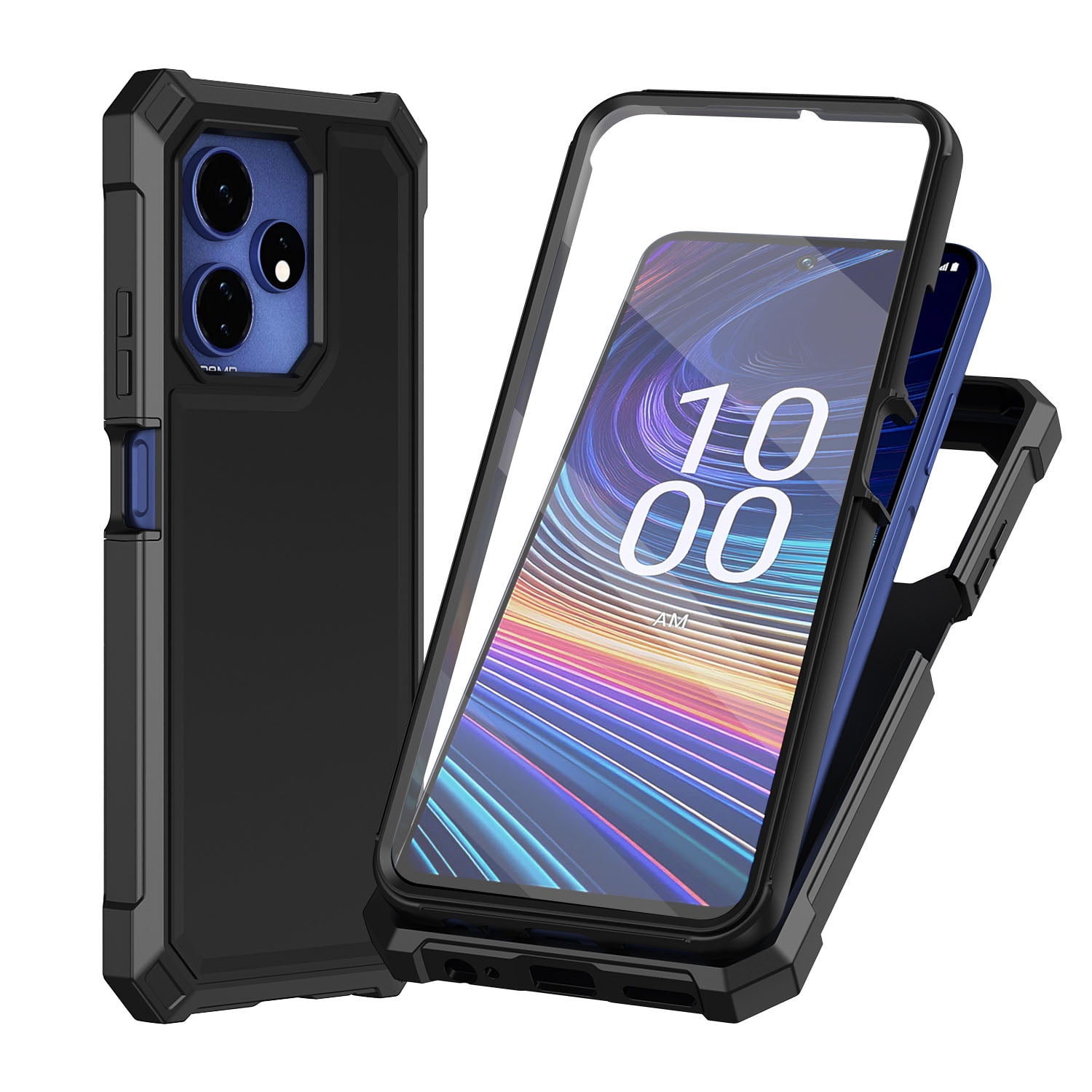 TJS Case for Boost Mobile Celero 5G Plus 2024, Protective Marble Design, Full-Body, Screen ...