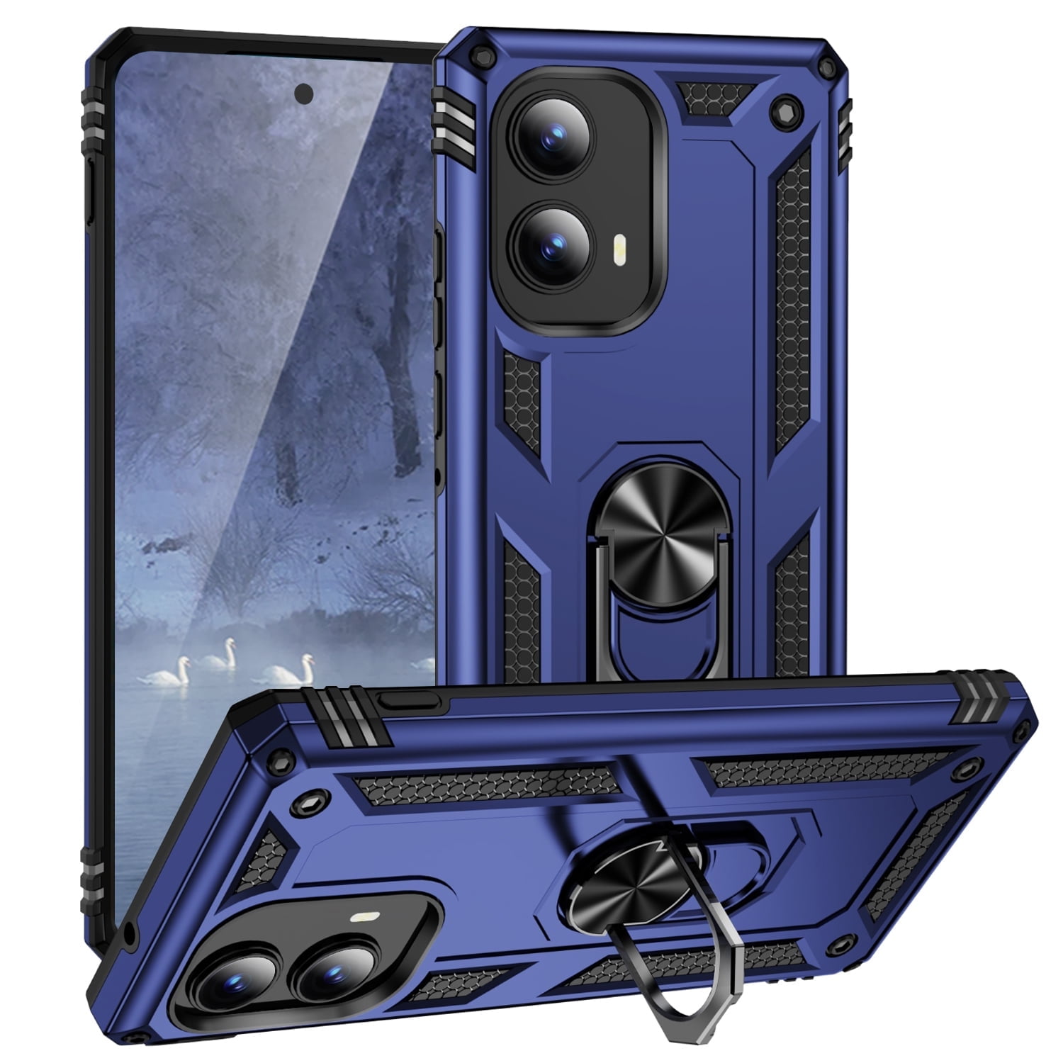 Motorola Edge 2022 Magnetic Ring Case For Motorola Edge 2024 - Metal ...