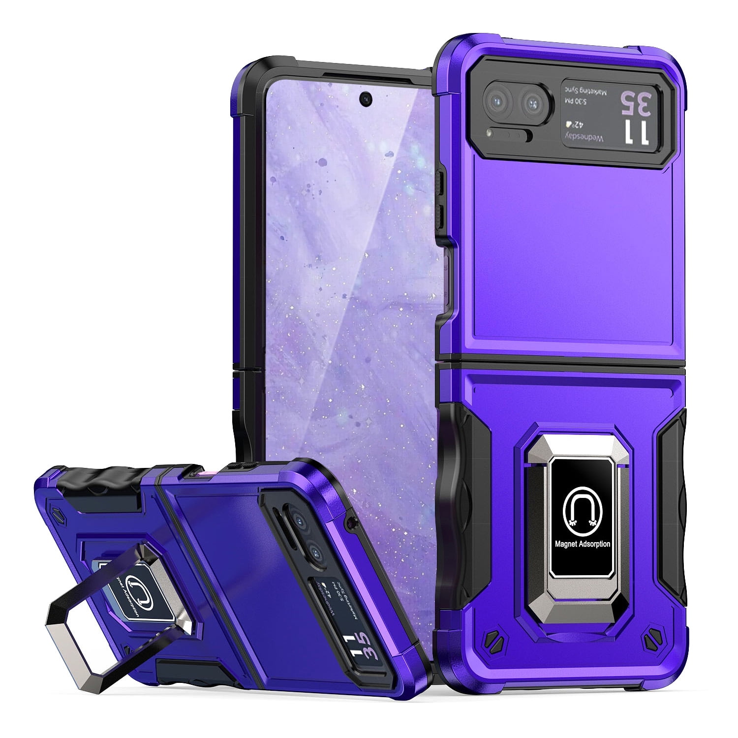 TJS for Motorola Razr 2023 / Razr 40 Phone Case, [Military Grade] Heavy ...