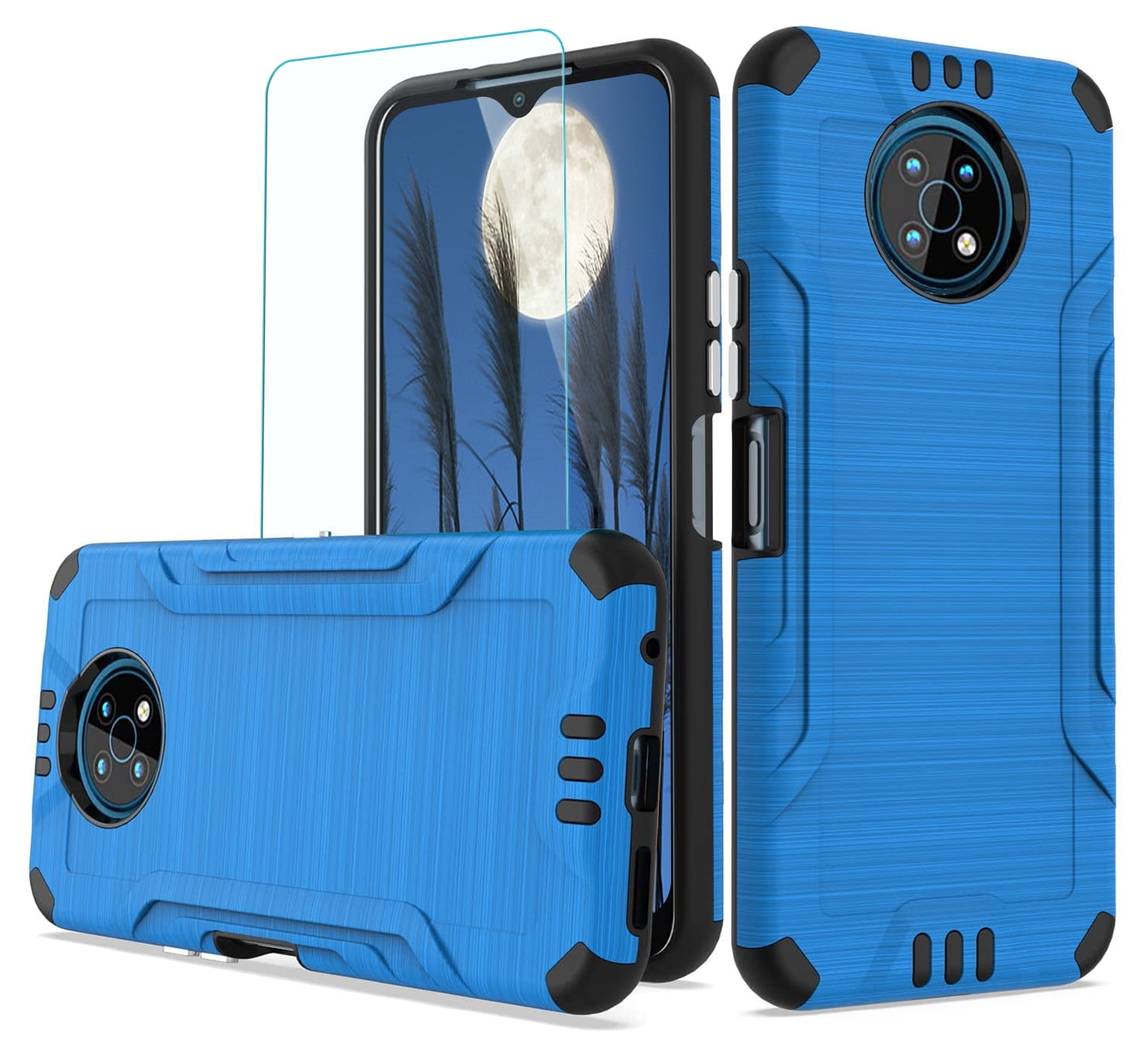 TJS Phone Case for Nokia G50 5G 6.82", with Tempered Glass Screen ...