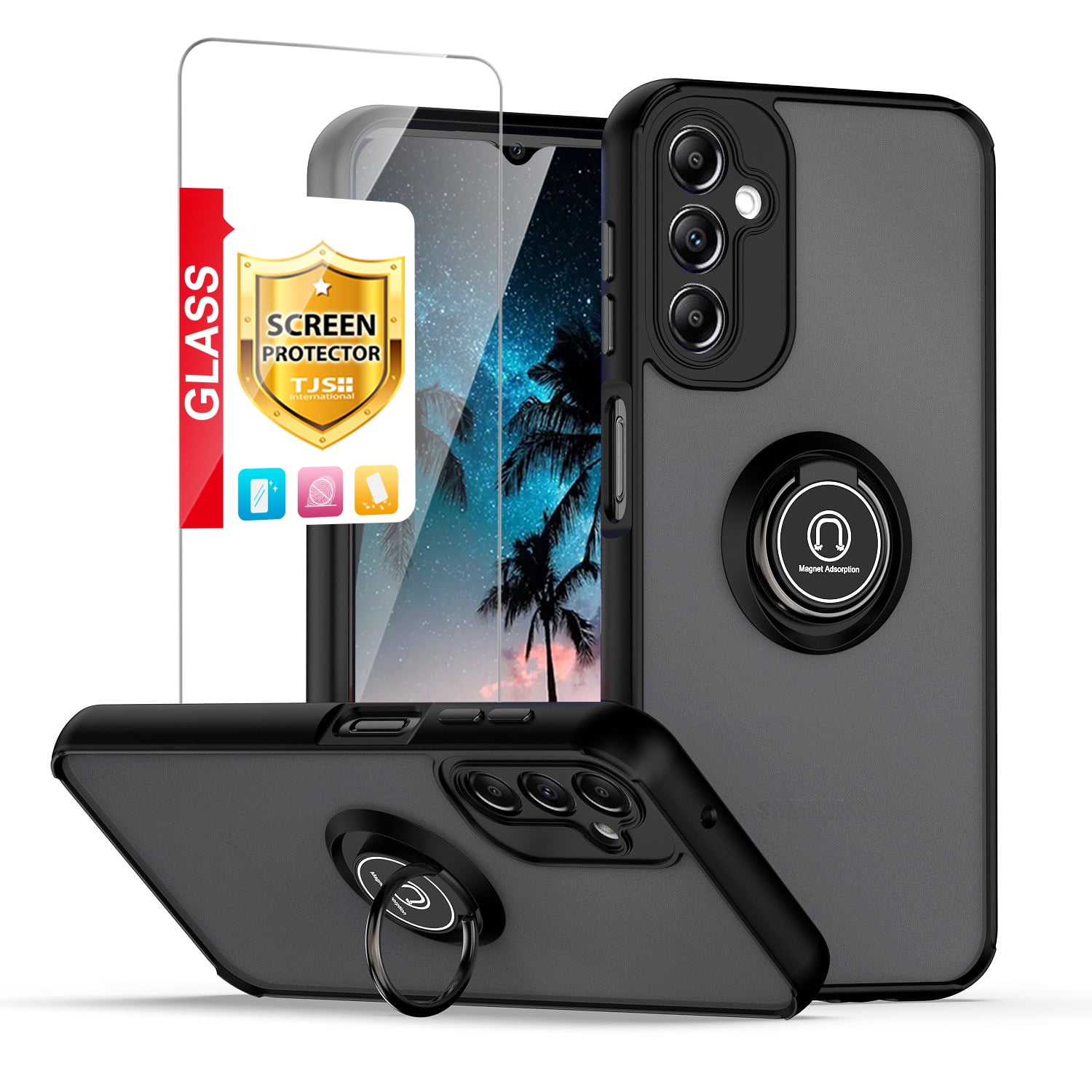 TJS Samsung Galaxy A14 5G Case, Shockproof, Non-slip with Tempered ... TJS Samsung Galaxy A14 5G Case, Shockproof, Non-slip with Tempered ...