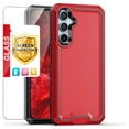 TJS for Samsung Galaxy A15 5G Phone Case, with Tempered Glass Screen ...