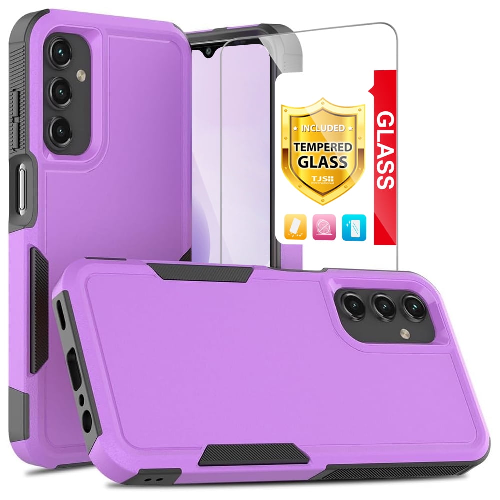 TJS for Samsung Galaxy A26 5G Phone Case, with Tempered Glass Screen ...