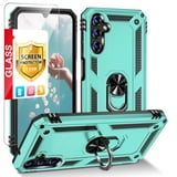 TJS for Samsung Galaxy A35 5G Phone Case, with Tempered Glass Screen ...