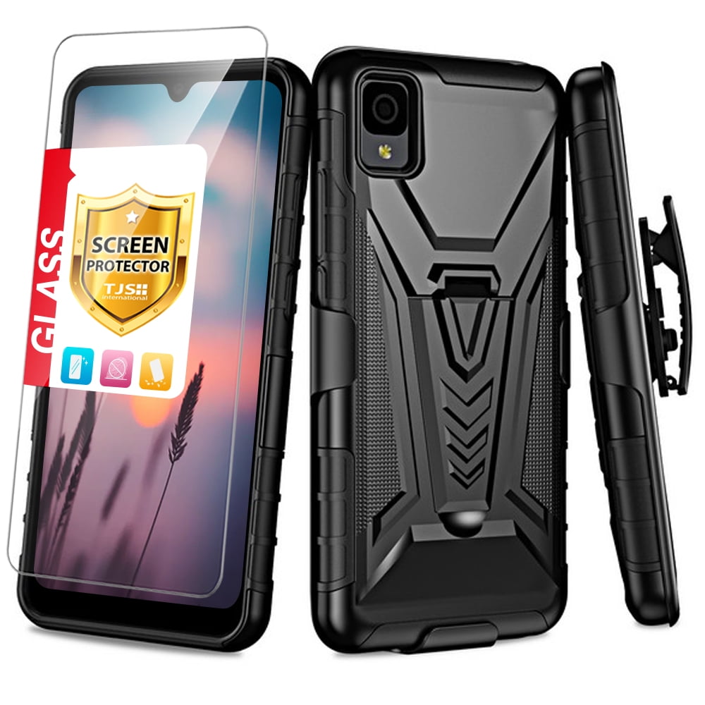 TJS for TCL 30 Z (T602DL) | TCL 30 LE Phone Case, with Tempered Glass ...