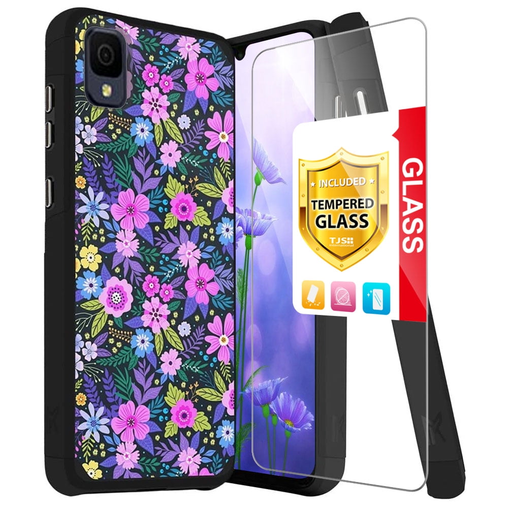 TJS for TCL 30 Z (T602DL) | TCL 30 LE Phone Case, with Tempered Glass ...
