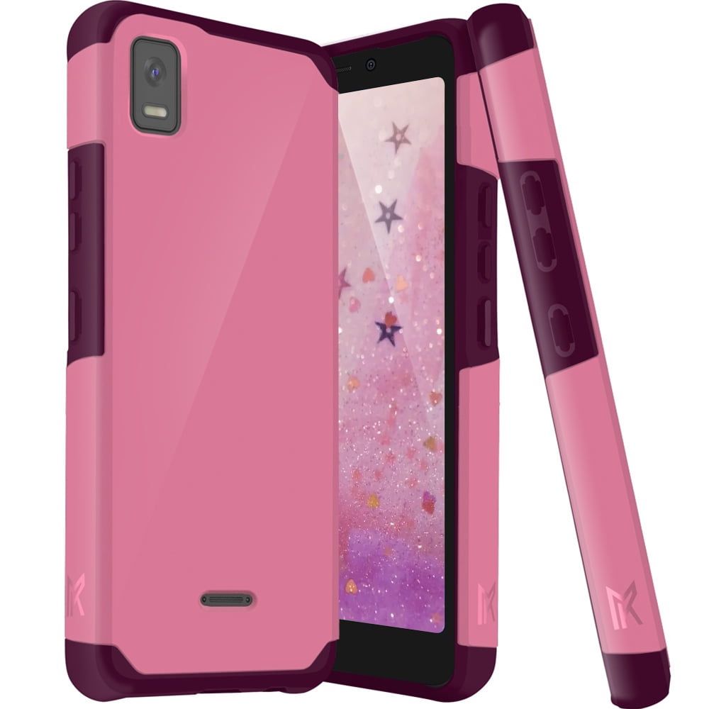 TJS for Cricket Debut Smart Phone Case, Magnetic Support Dual Layer ...