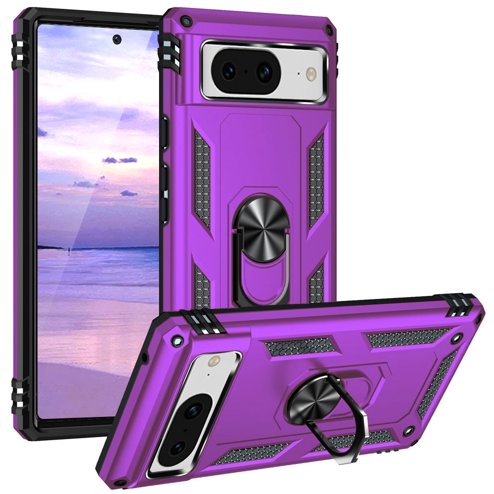 TJS Google Pixel 8 Phone Case, Shockproof Kickstand Protector, Magnetic ...