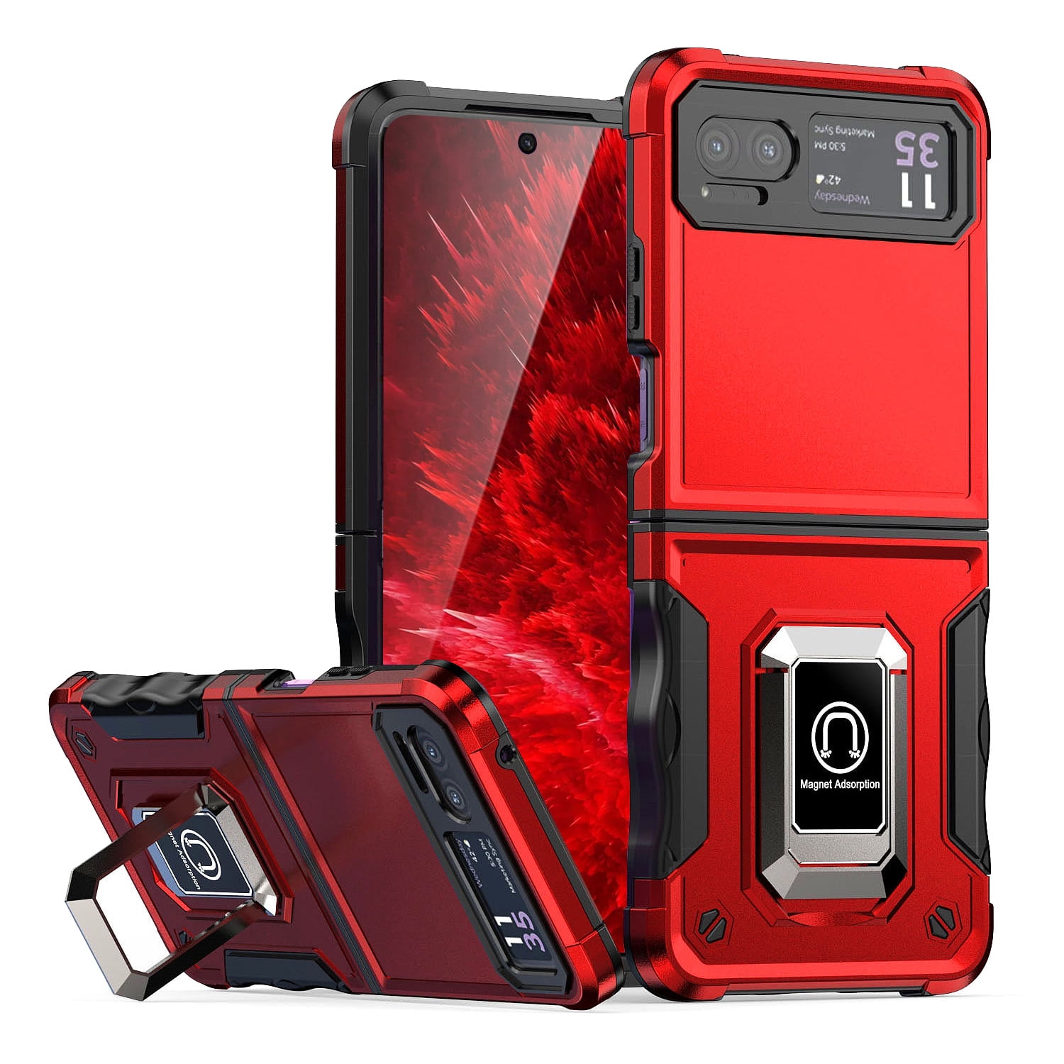 TJS for Motorola Razr 2023 / Razr 40 Phone Case, [Military Grade] Heavy ...