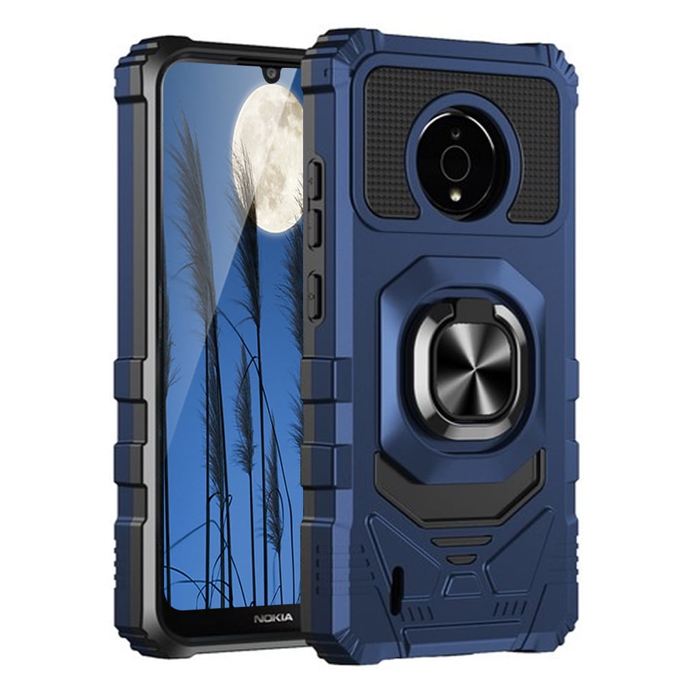 TJS Military Grade Phone Case for Nokia C200, Car Mount Compatible ...