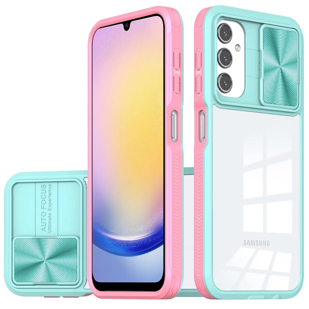 TJS for Samsung Galaxy A25 5G Phone Case, Slide Camera Cover Full Body ...