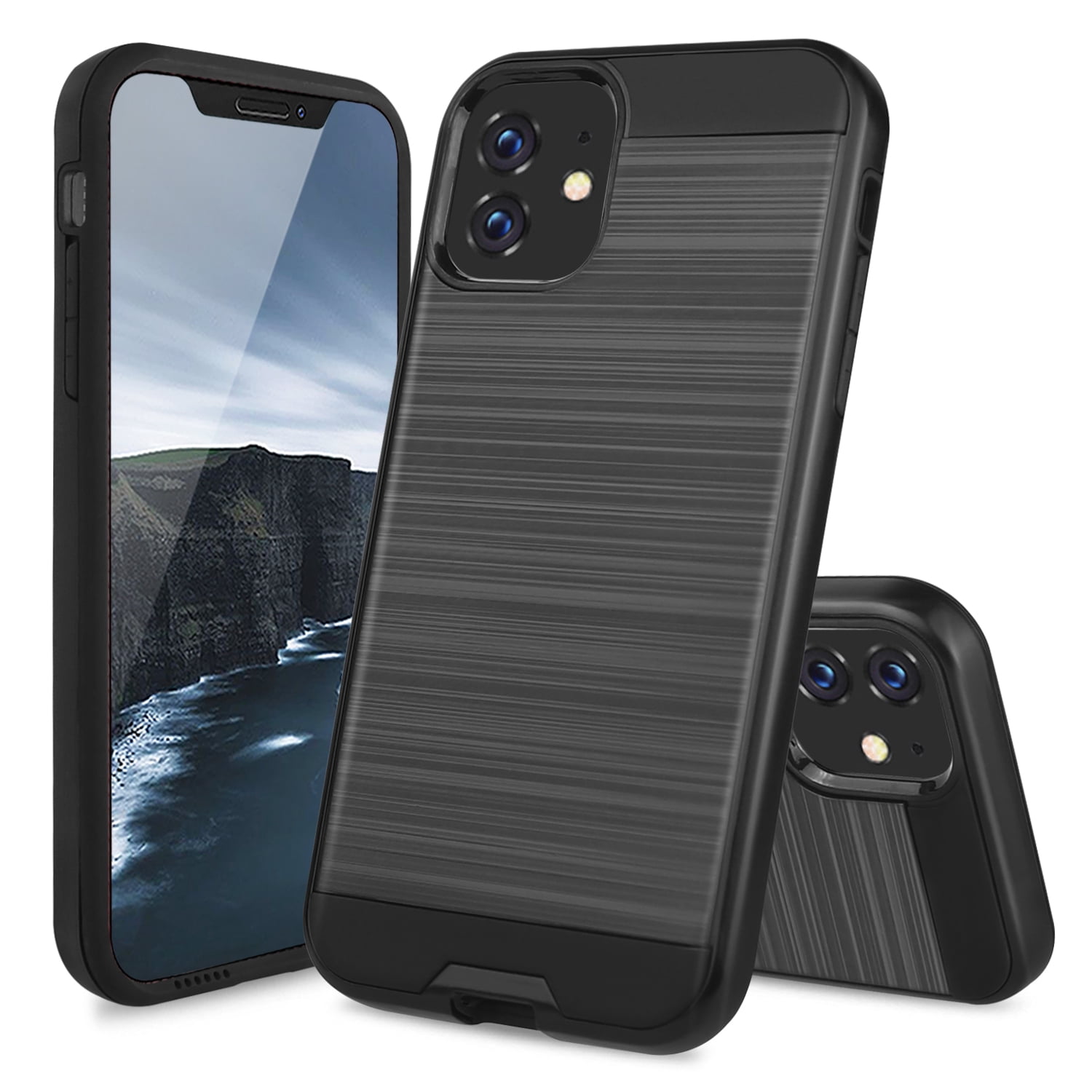TJS for Samsung Galaxy S23 Plus Phone Case, Dual Layer Brushed Finish ...