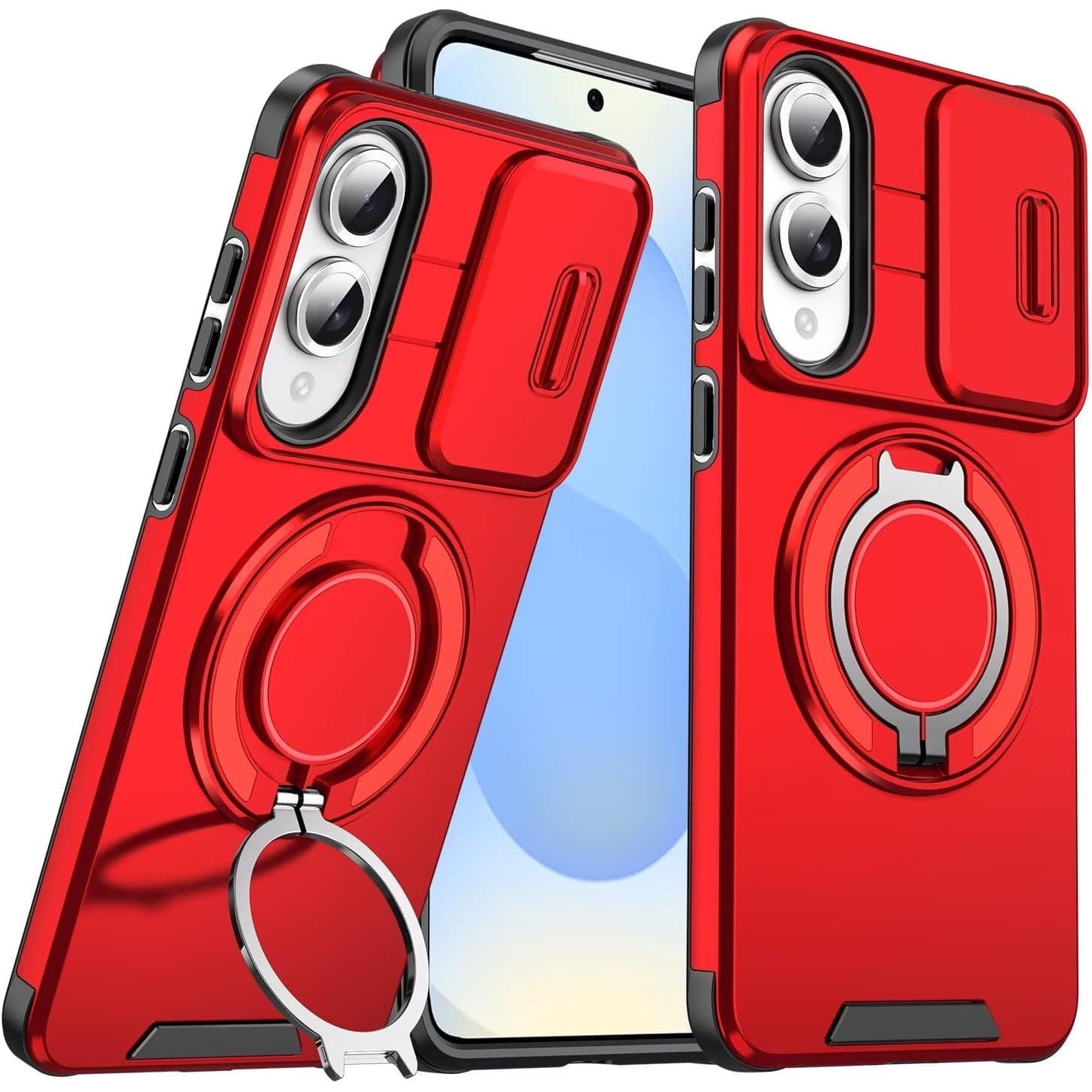 TJS Phone Case for Samsung Galaxy S25 Edge, Privacy Camera Dual Layer ...