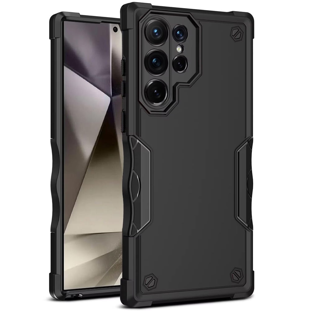 TJS for Samsung Galaxy S25 Ultra Phone Case, [Military Grade] Heavy Duty Tough Shockproof Hybrid ...