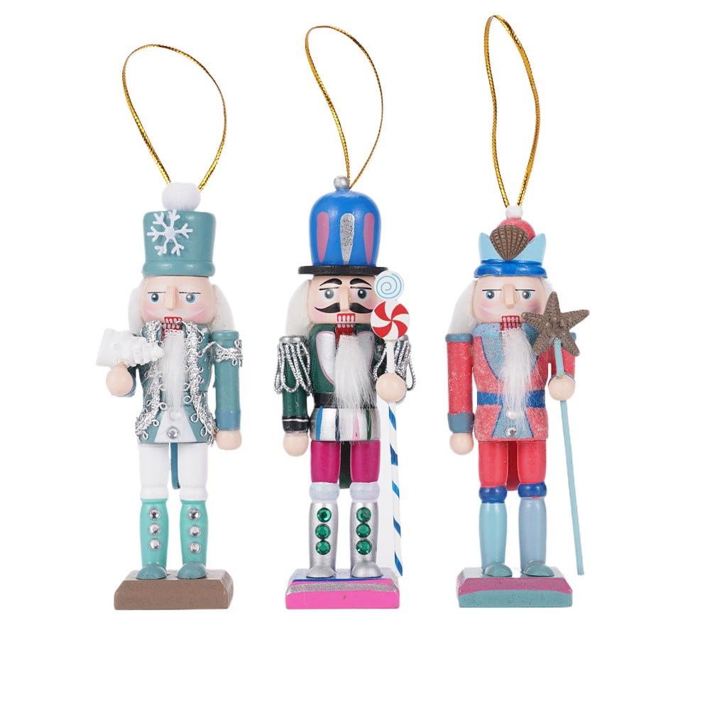 TJT 3-Piece Nutcracker Decorations, Christmas Nutcracker Soldier ...