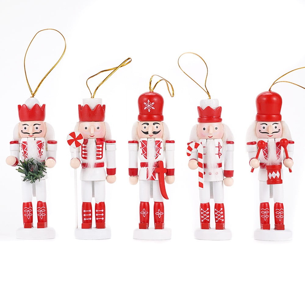 TJT 5-Piece Nutcracker Decorations, Christmas Nutcracker Soldier ...