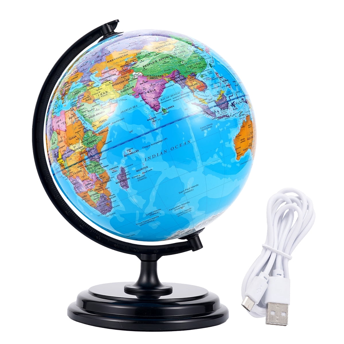 TJT AR World Globe with Stand, Educational Interactive Globe for Kids ...