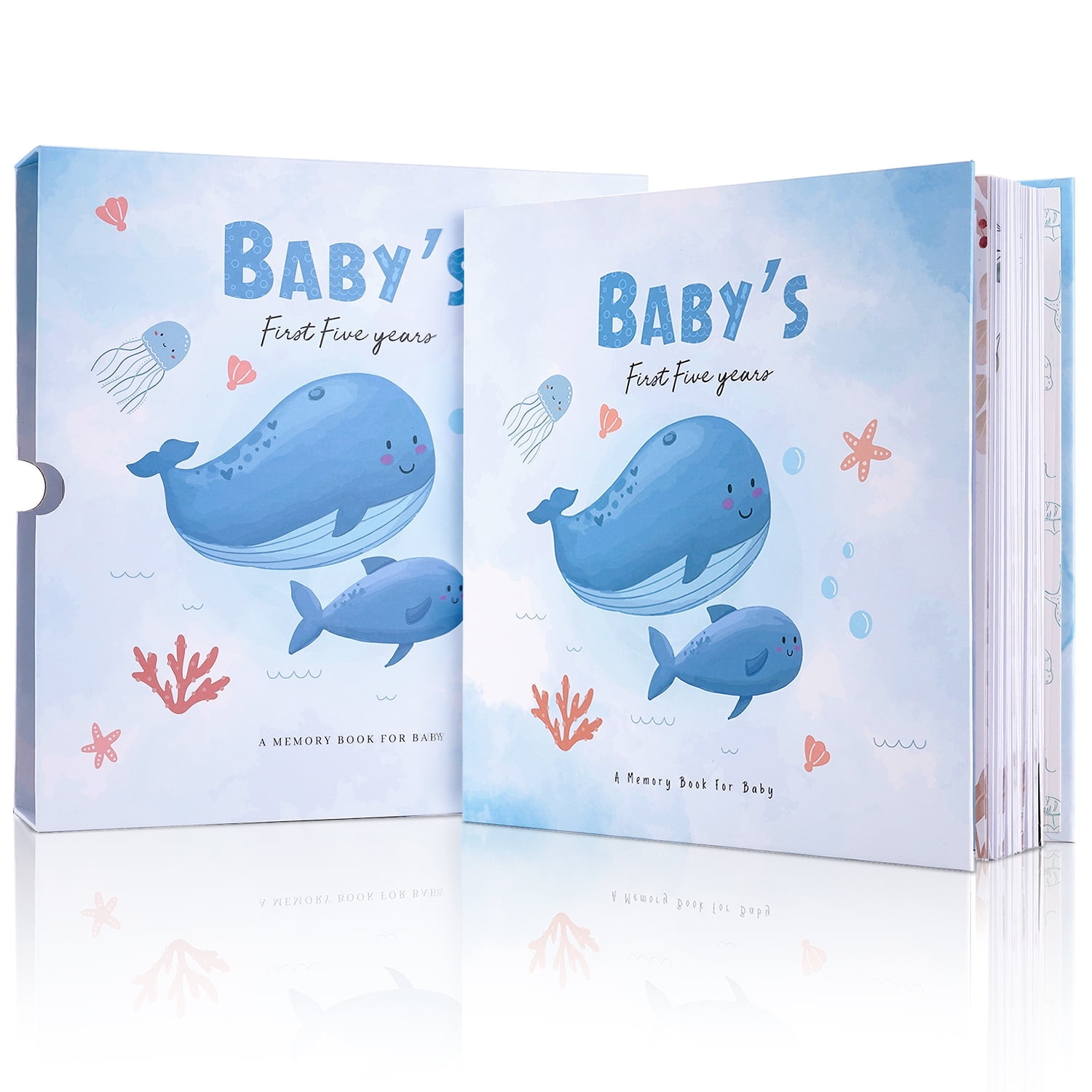 TJT Baby Memory Book for Boys and Girls-118 Pages, Baby Book Keepsake ...