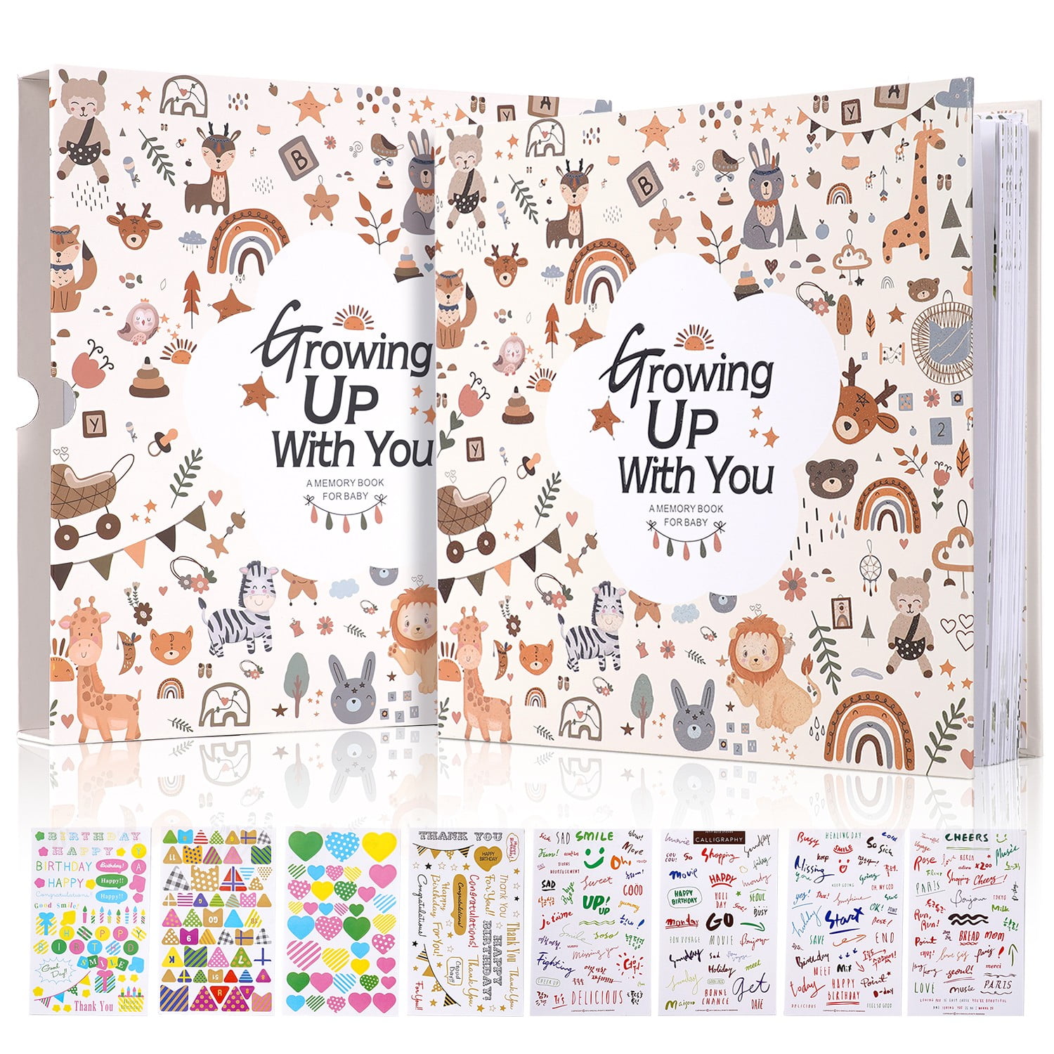 TJT Keepsake Baby Books for Newborn Baby Memory, First 5 Years Baby ...