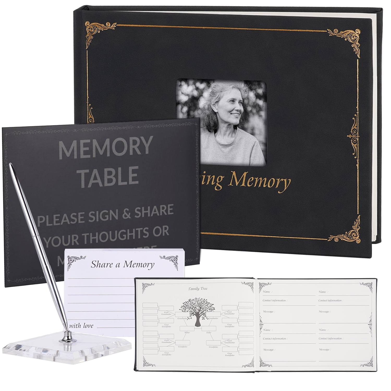 TJT In Loving Memory Funeral Guest Book 100 Pages For 312 Guests For ...