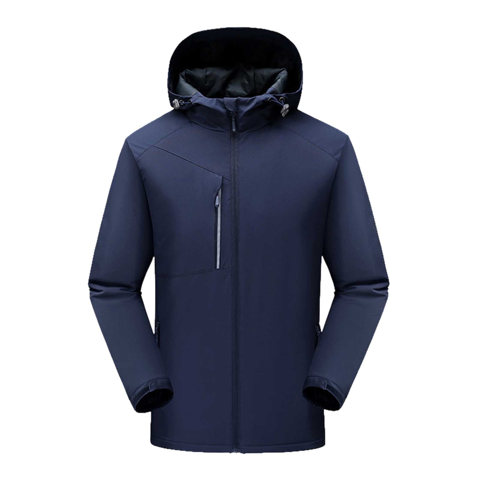 TJUJUSO Coats Snow Jackets Water Resistance With Hood Warm Fleece Work ...